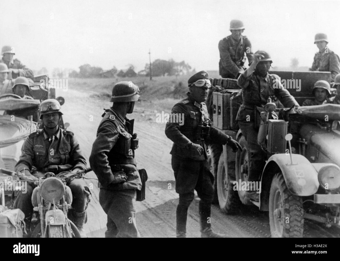 Advanced detachment of the Wehrmacht in Lithuania, 1941 Stock Photo - Alamy