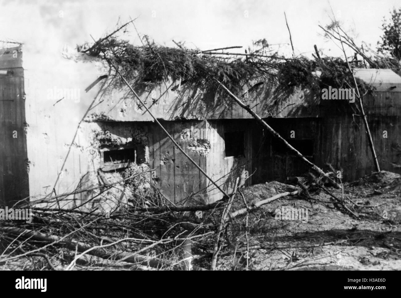 Destroyed bunker of the Red Army at the beginning of the Russian ...