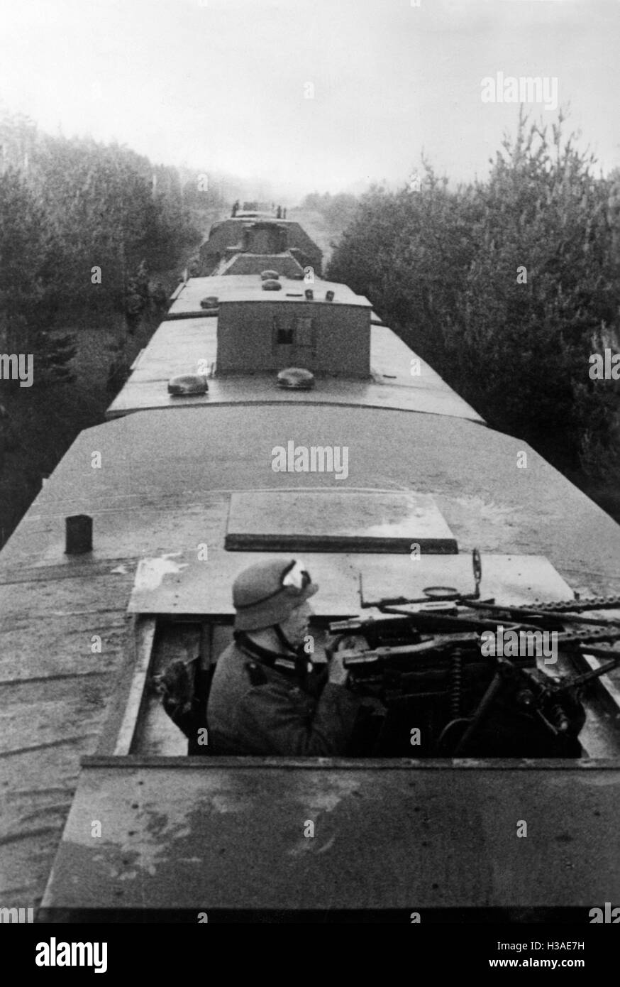 German armored train on the Eastern Front, 1941 Stock Photo - Alamy