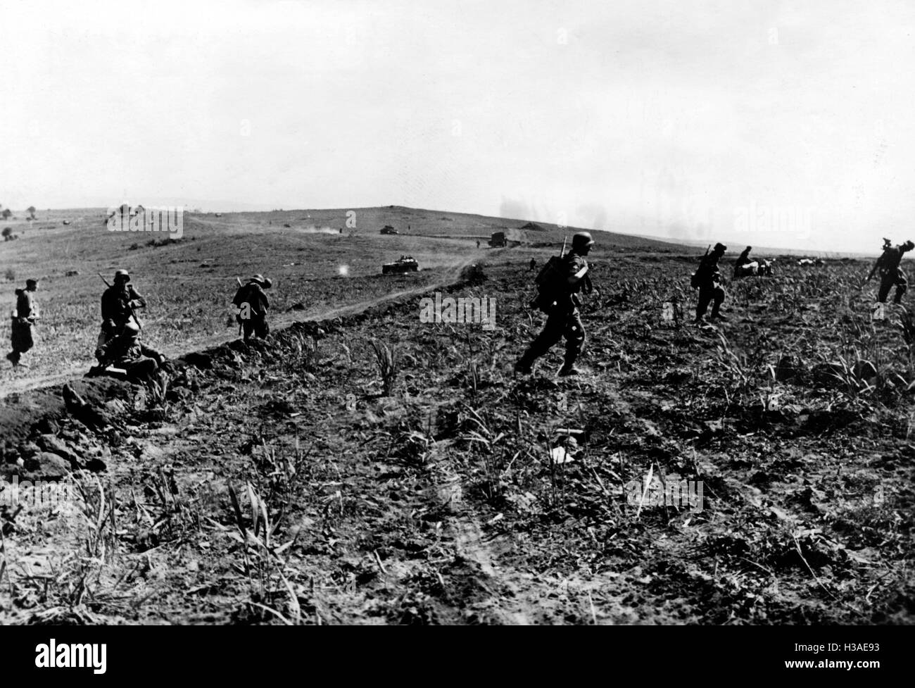 German infantry during fights in Romania, 1944 Stock Photo - Alamy