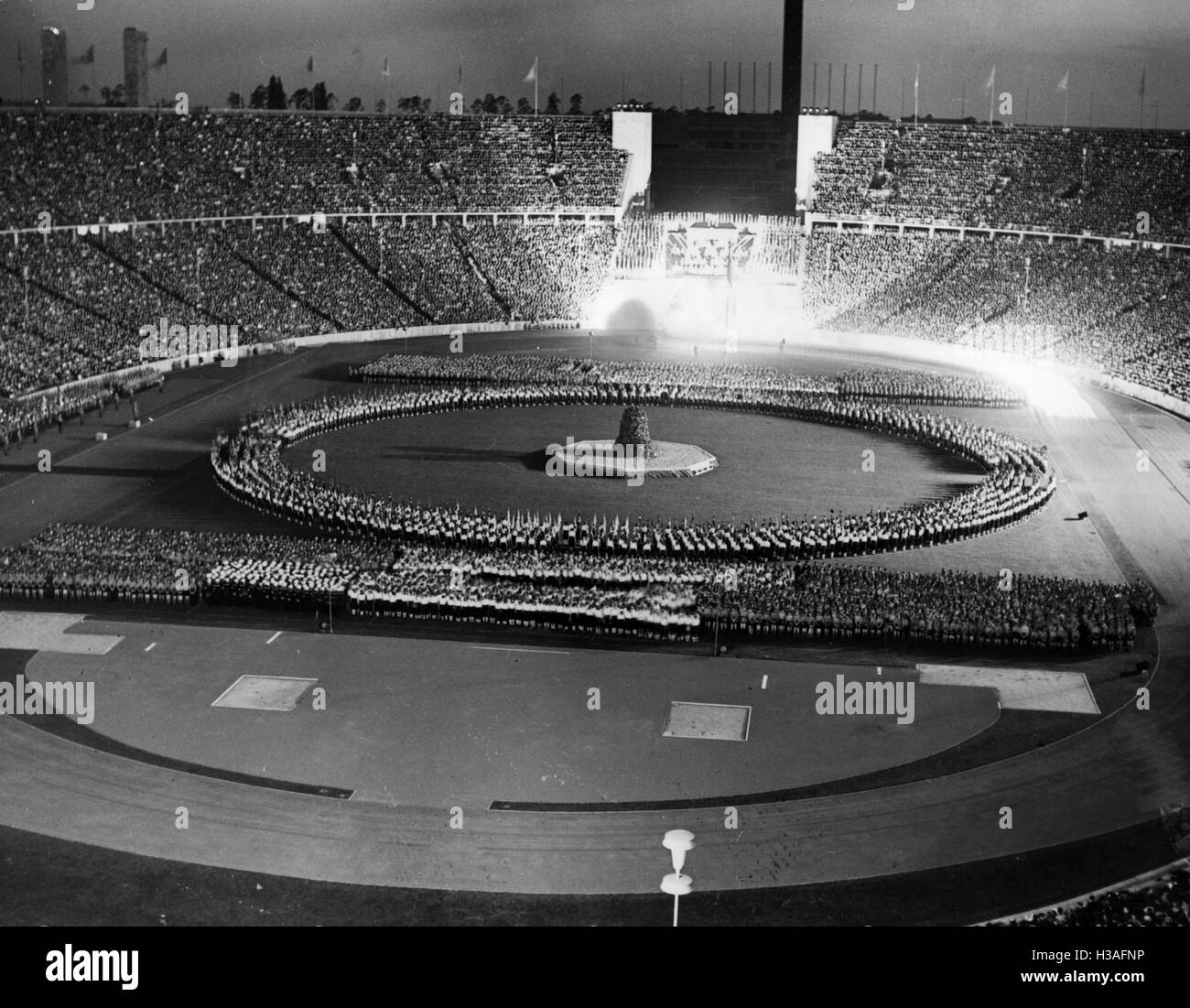 Berlin olympic stadium nazi Black and White Stock Photos & Images - Alamy