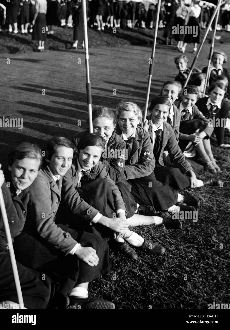 Reichs Sports Day of the BDM, Berlin 1935 Stock Photo - Alamy
