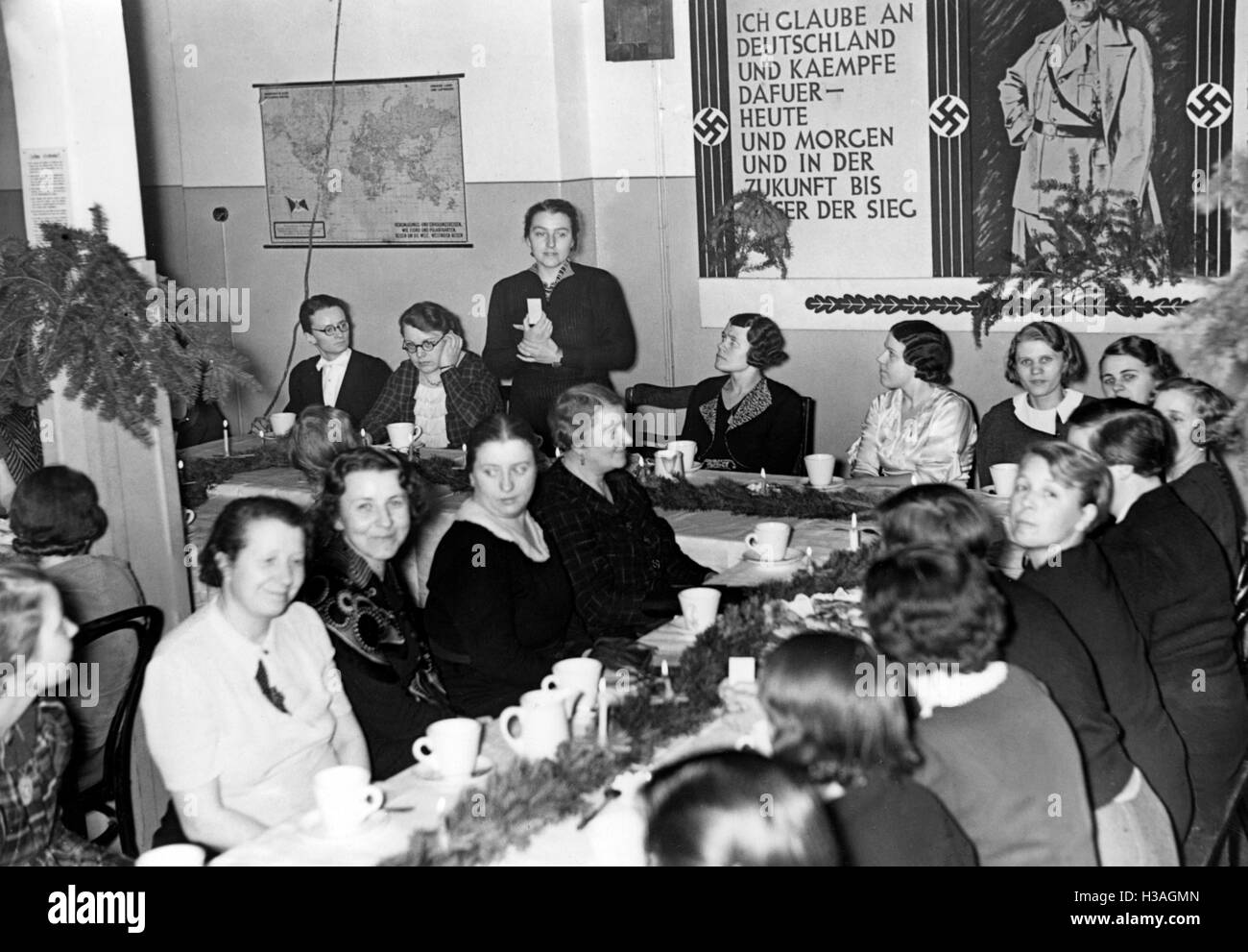 """Social evening"" for Scherl employees in Berlin, 1937 Stock Photo ...