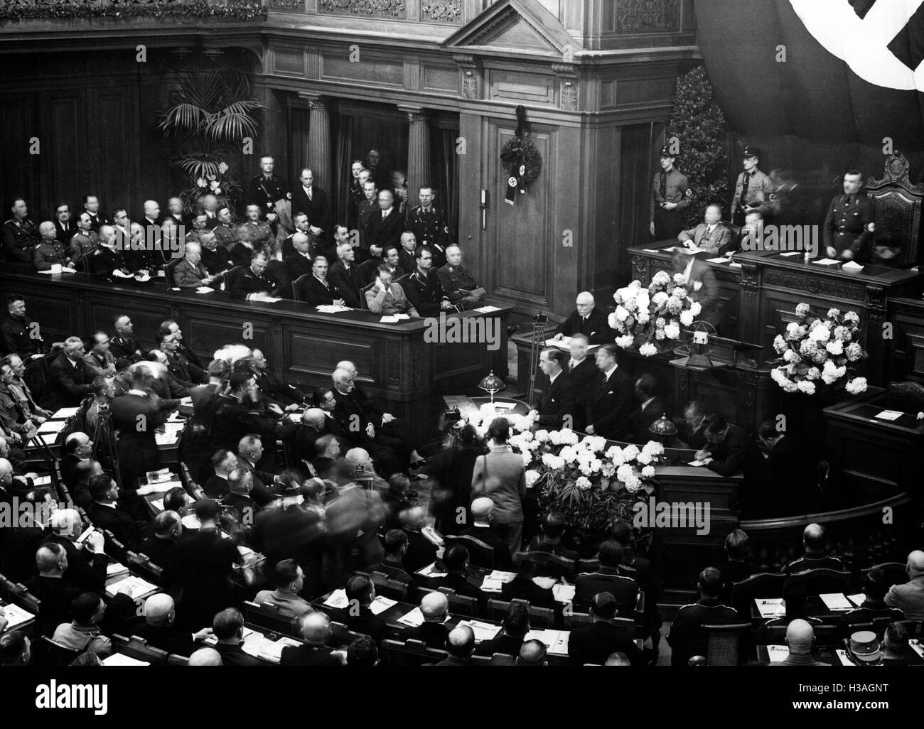 DAF event in the Prussian House of Lords in Berlin, 1933 Stock Photo ...