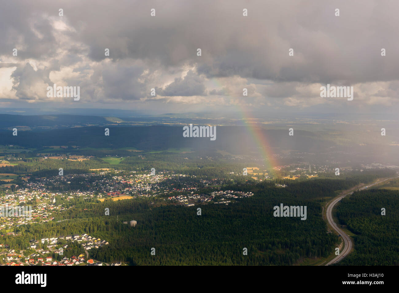 aerial view of the surroundings of Oslo in Norway Stock Photo - Alamy