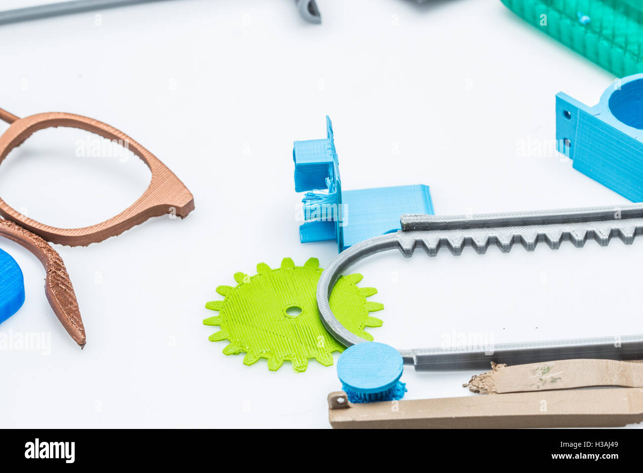 Colorful 3d prints Stock Photo - Alamy