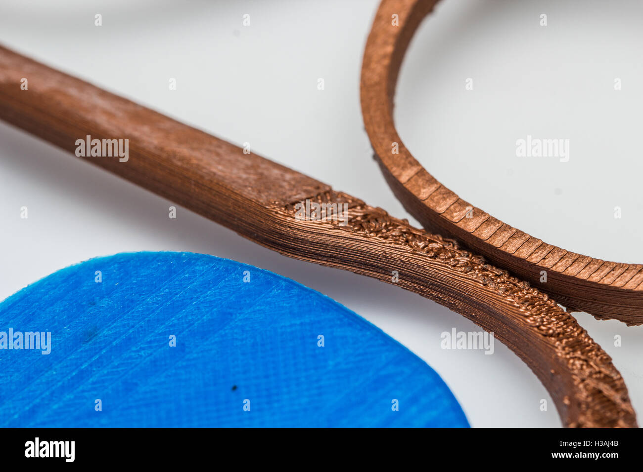 Working with plastic parts made by computer designs and 3d printed by ...