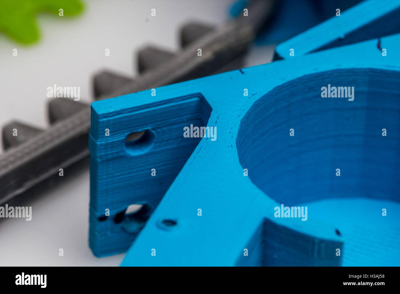 Working with plastic parts made by computer designs and 3d printed by ...