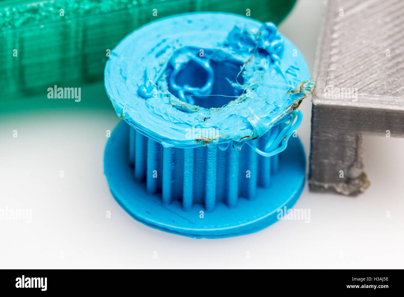 Working with plastic parts made by computer designs and 3d printed by ...