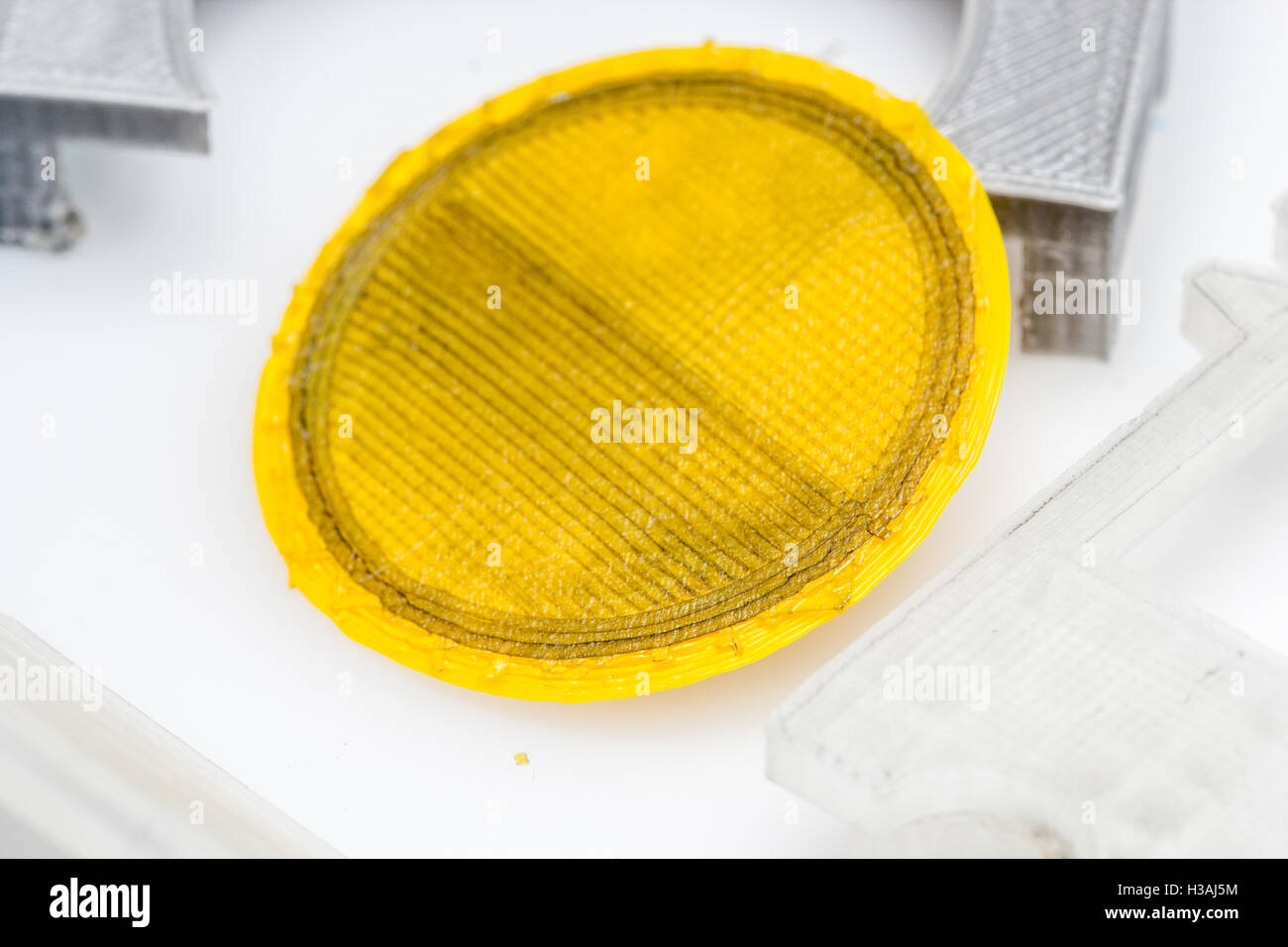 Working with plastic parts made by computer designs and 3d printed by ...