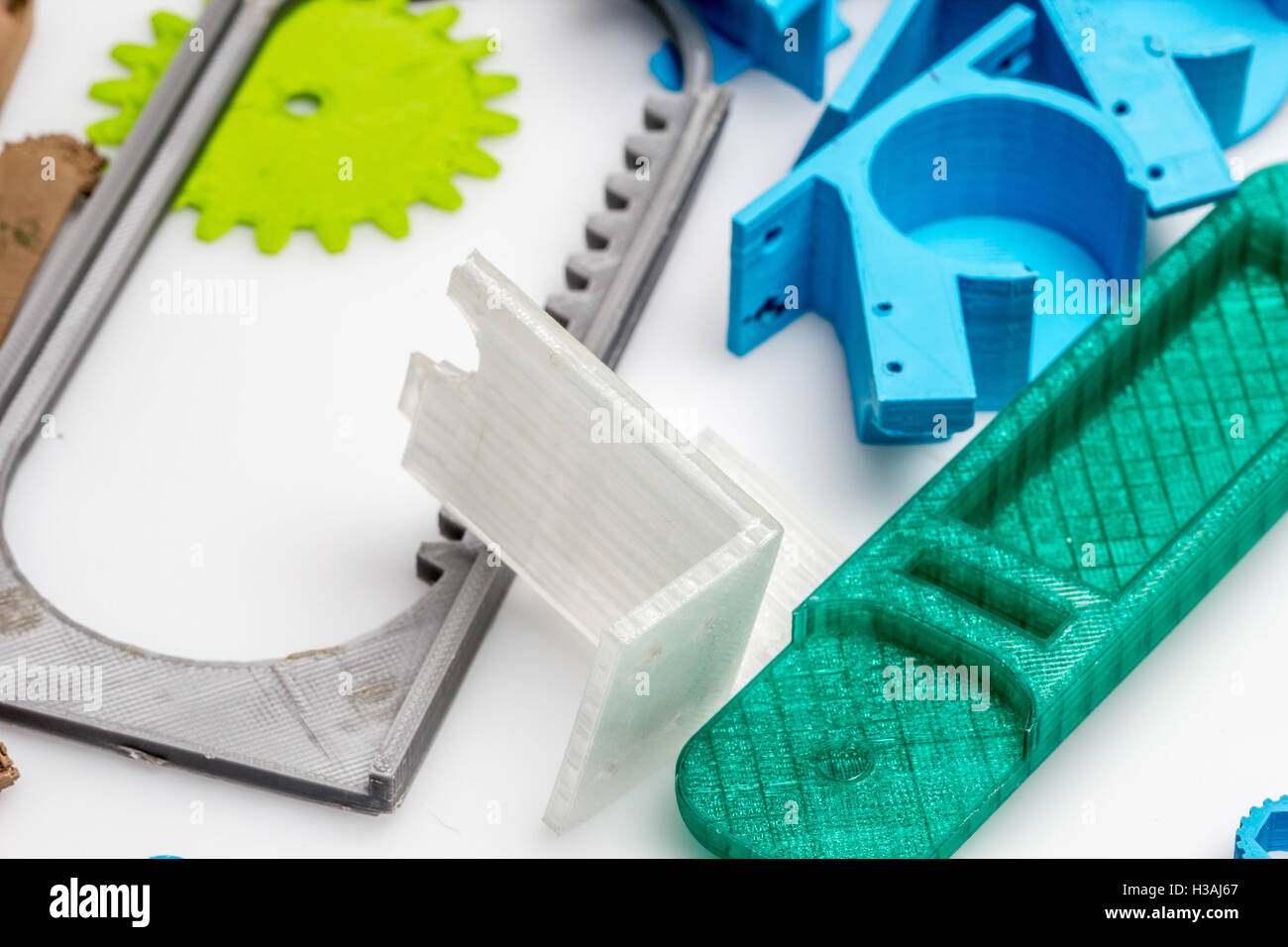 Working with plastic parts made by computer designs and 3d printed by ...