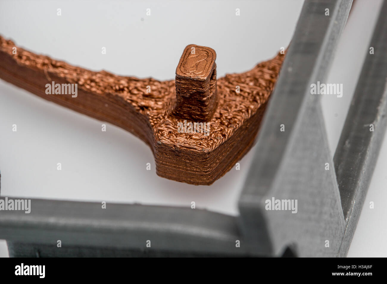 Working with plastic parts made by computer designs and 3d printed by ...