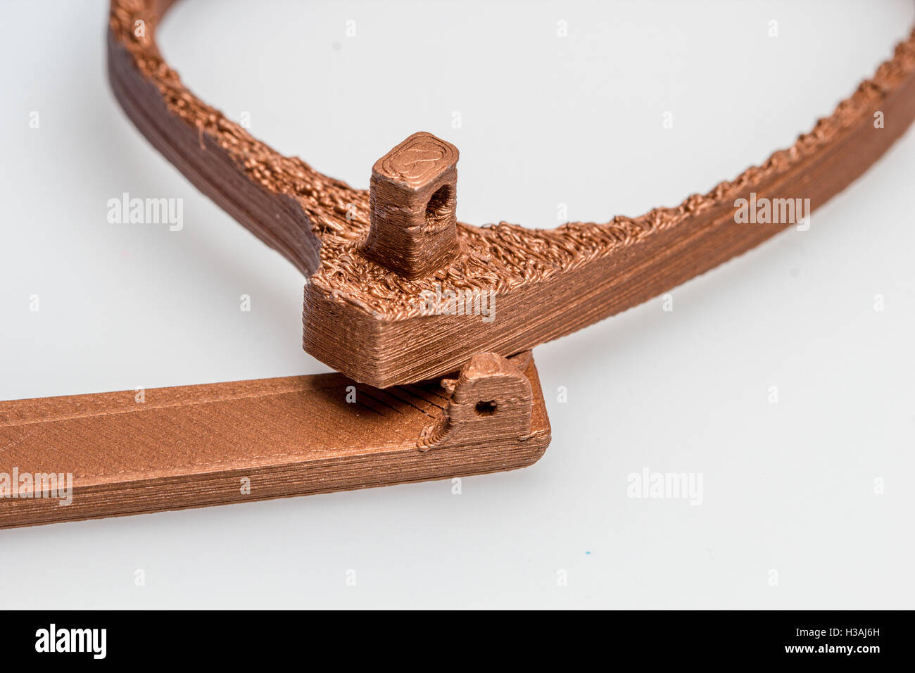 Working with plastic parts made by computer designs and 3d printed by ...