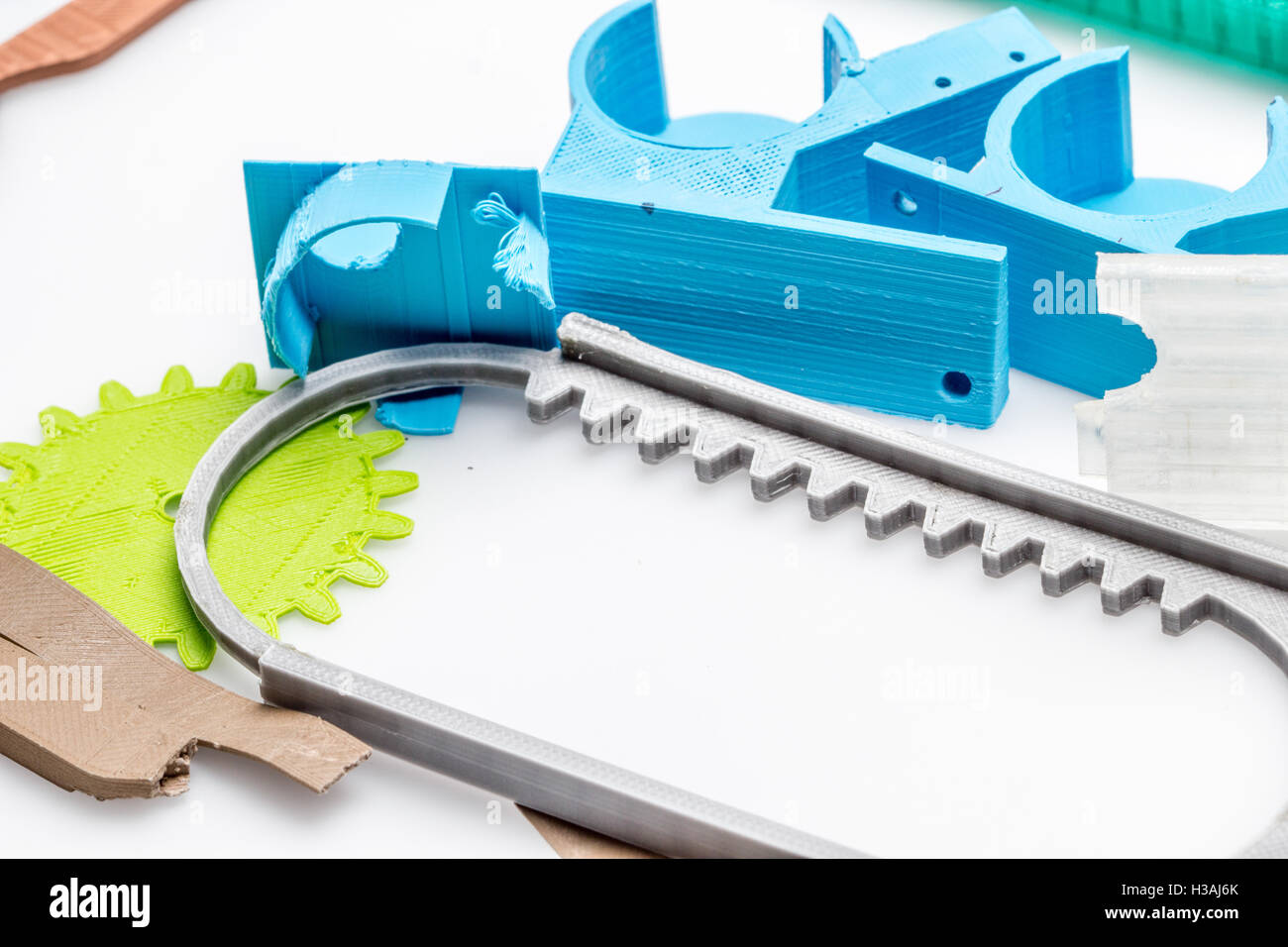 Working with plastic parts made by computer designs and 3d printed by ...