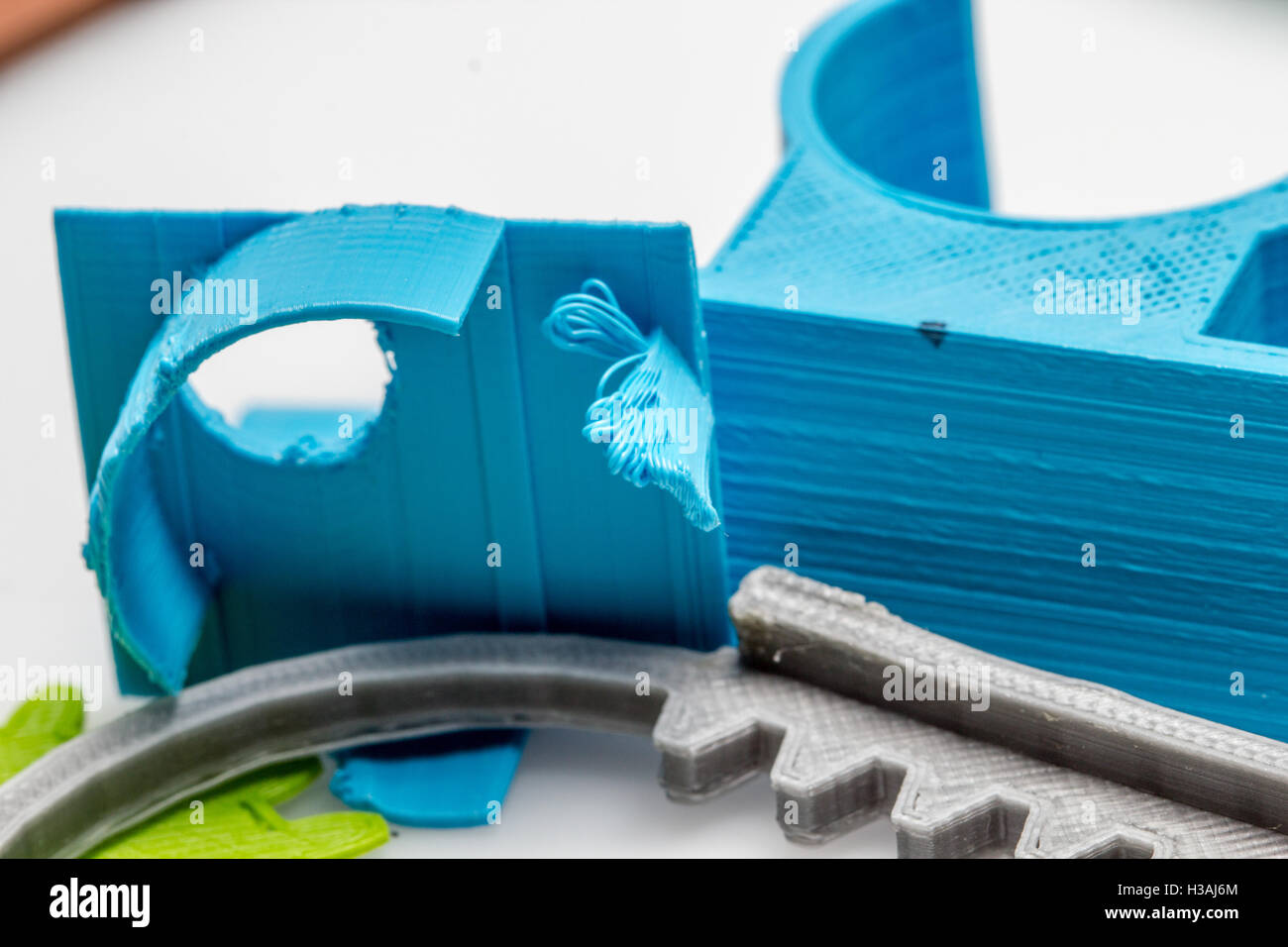 Working with plastic parts made by computer designs and 3d printed by ...