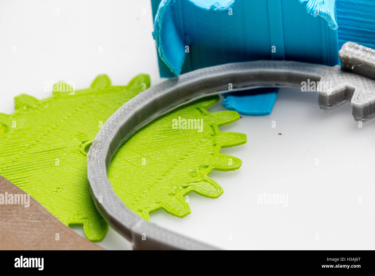 Working with plastic parts made by computer designs and 3d printed by ...