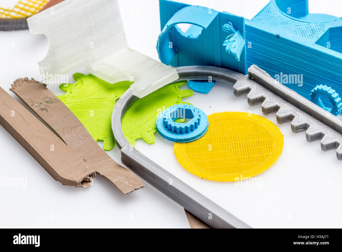 Working with plastic parts made by computer designs and 3d printed by ...