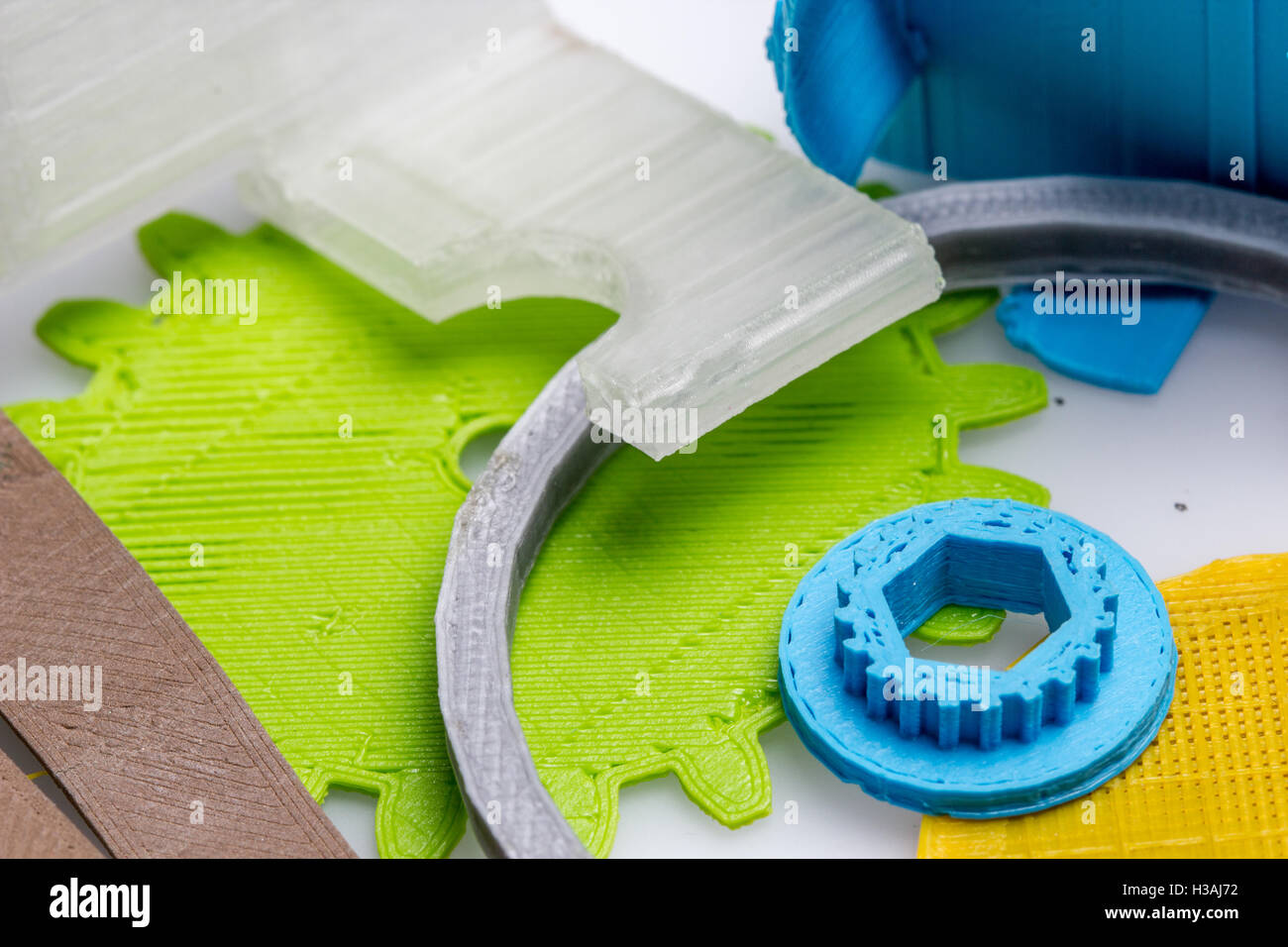 Working with plastic parts made by computer designs and 3d printed by ...