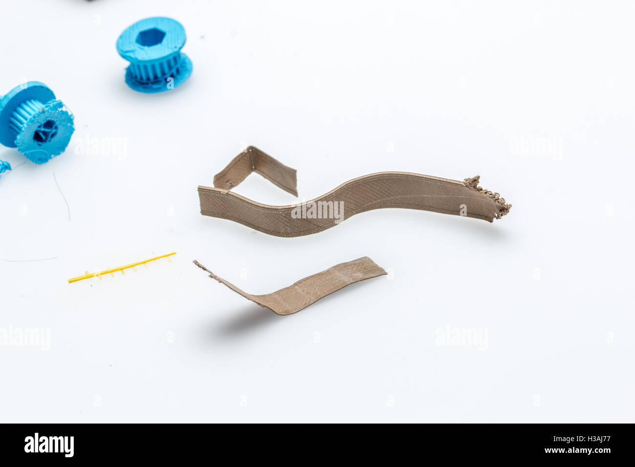 Working with plastic parts made by computer designs and 3d printed by ...