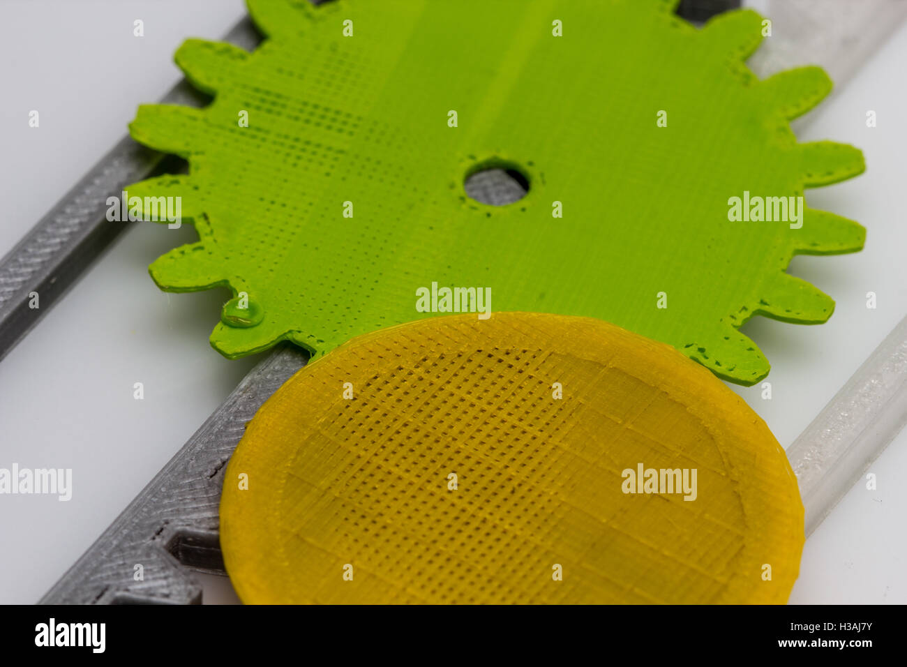 Working with plastic parts made by computer designs and 3d printed by ...