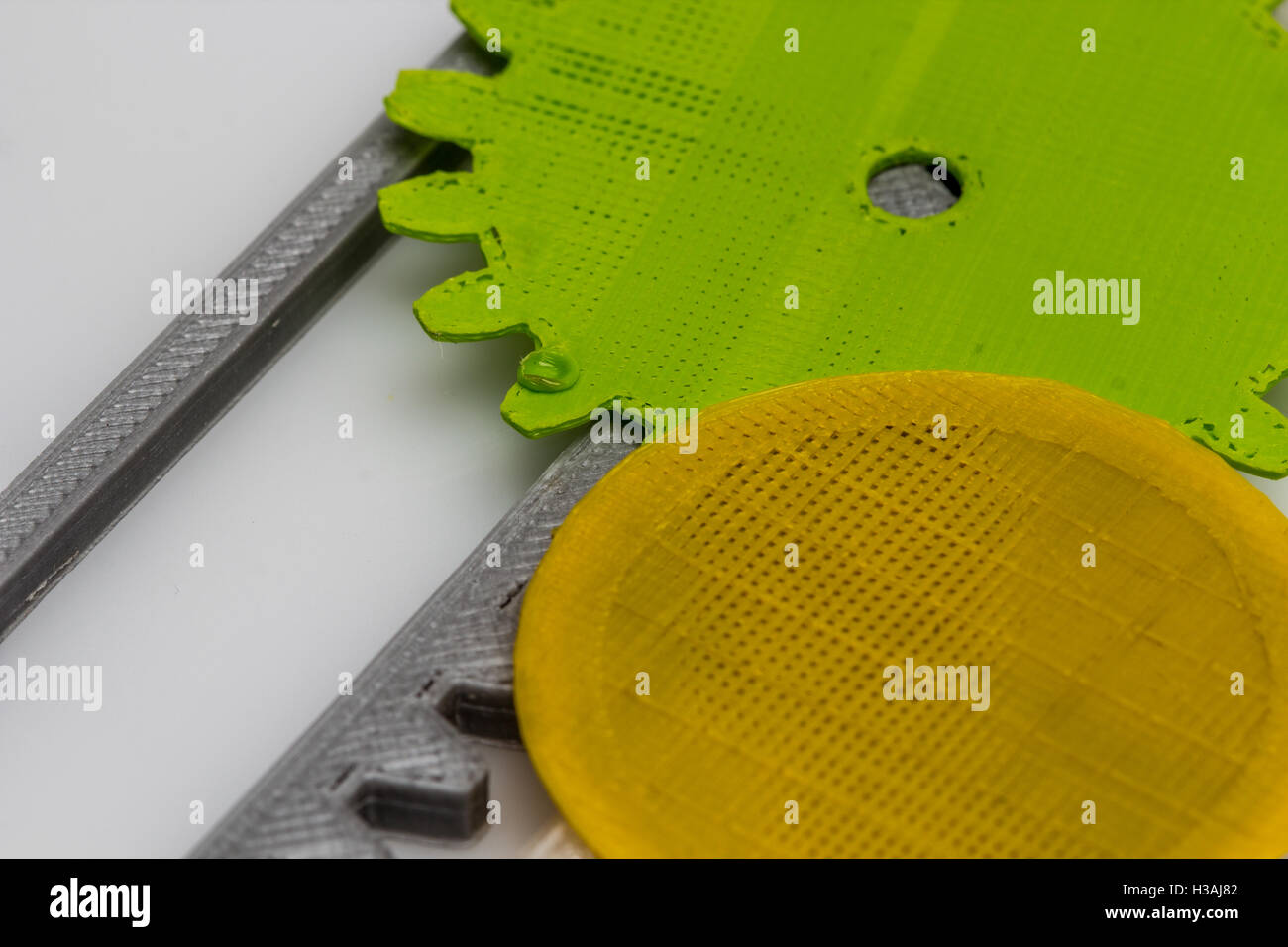 Working with plastic parts made by computer designs and 3d printed by ...