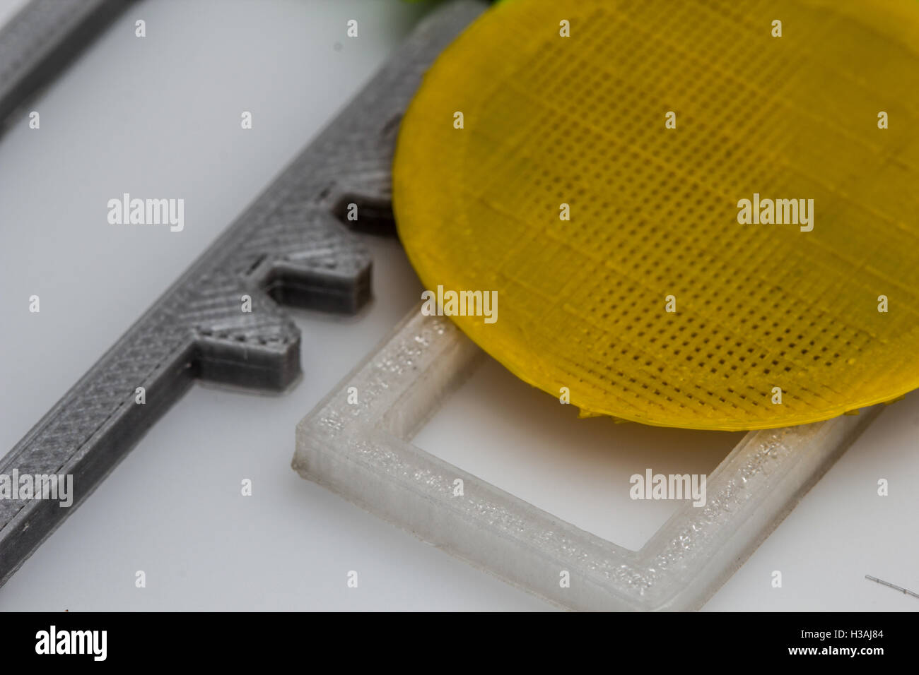 Working with plastic parts made by computer designs and 3d printed by ...