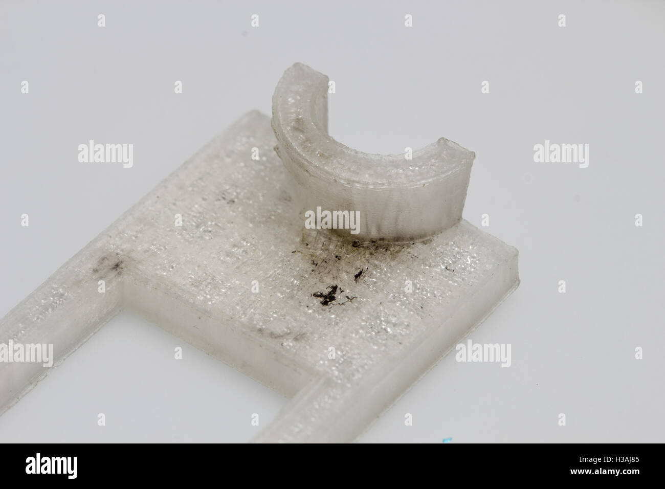 Working with plastic parts made by computer designs and 3d printed by ...