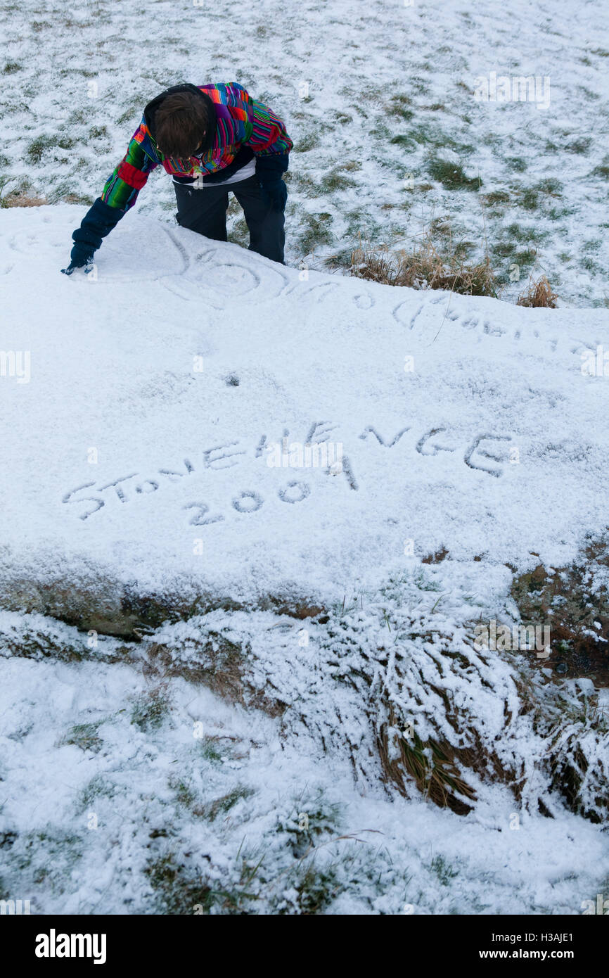 Stonehenge ancient neolithic stone circle on Salisbury plain, wiltshire ...