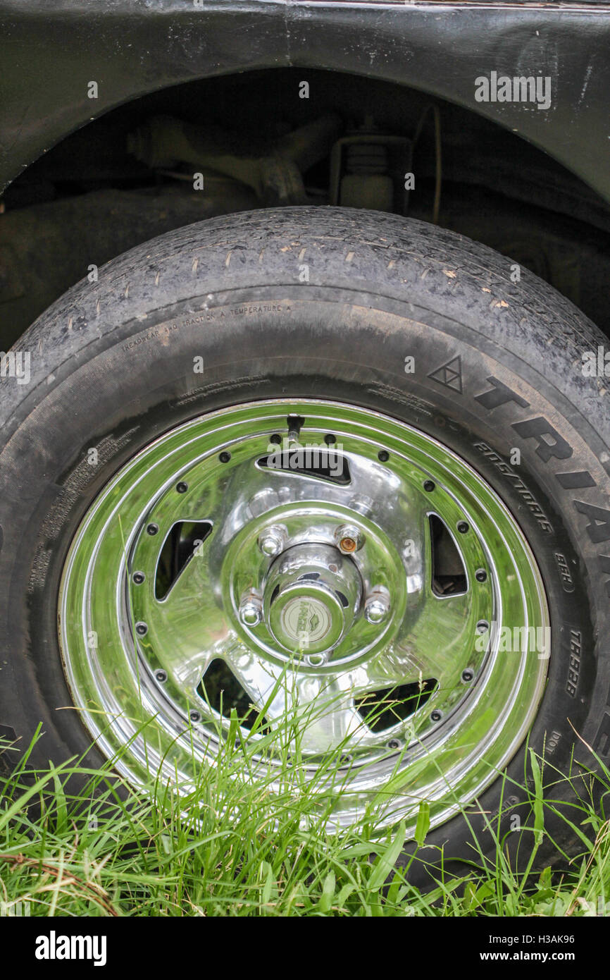 American car wheels still are being used Stock Photo - Alamy