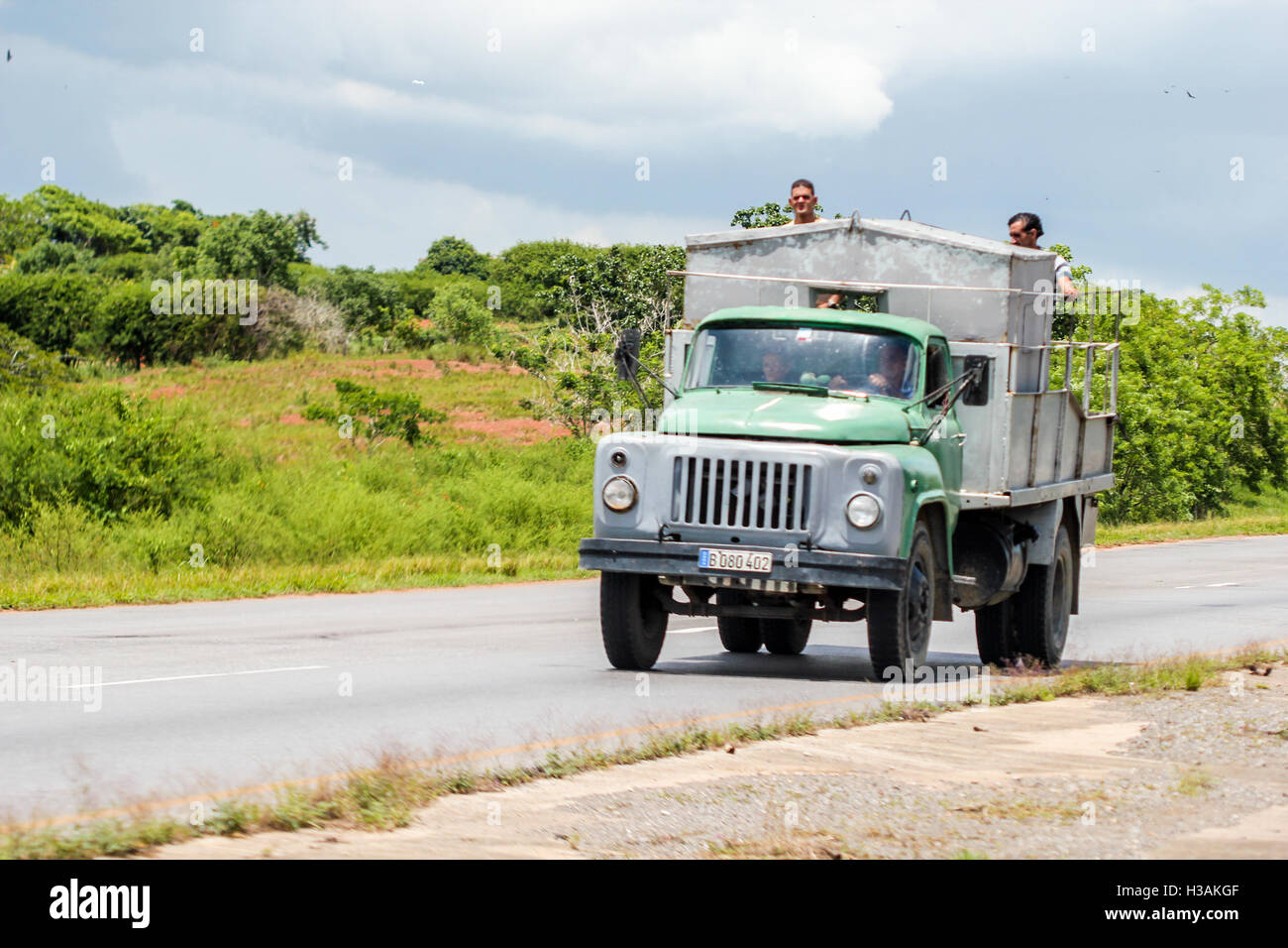 Lovely view in Cuba seeing old attractive admirable American and ...