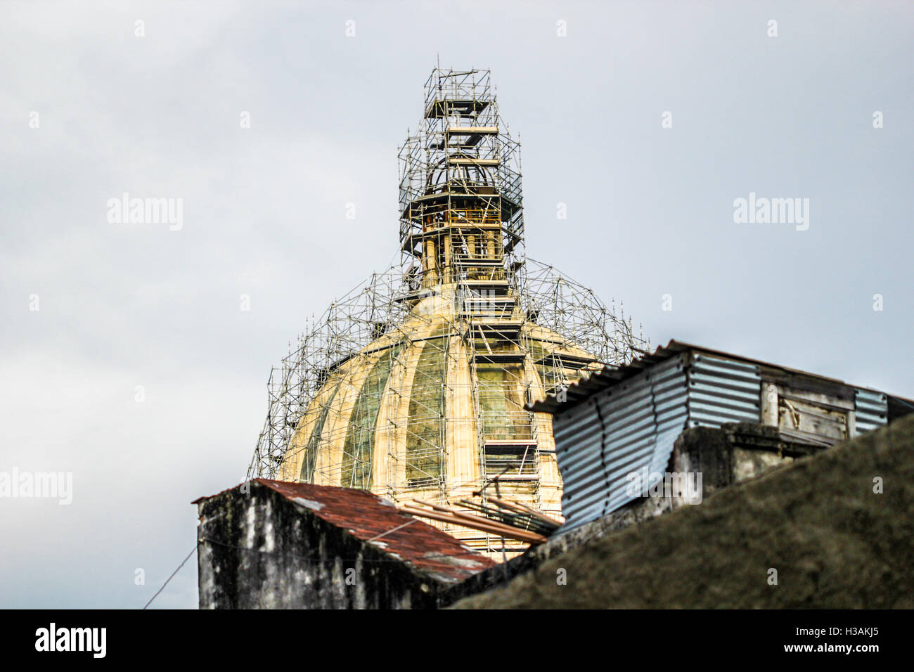 Old historic antique buildings build in Fidel Castro ruling period ...
