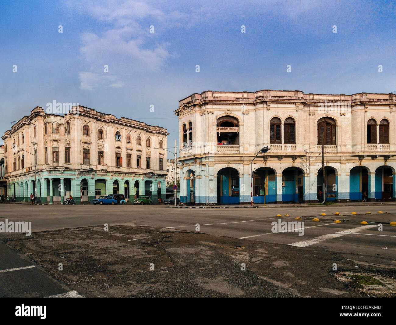 Old historic antique buildings build in Fidel Castro ruling period ...