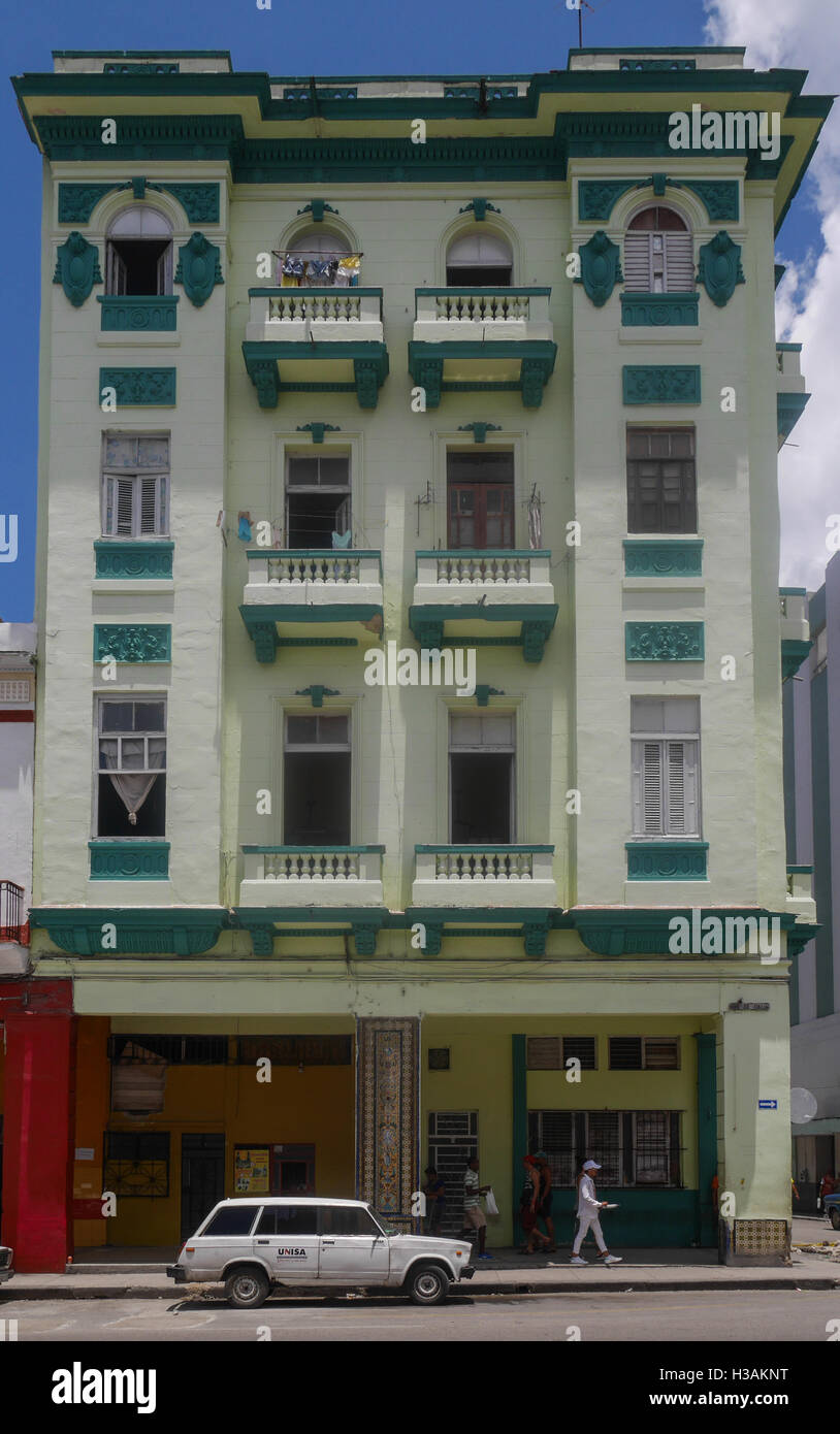 Old historic antique buildings build in Fidel Castro ruling period ...