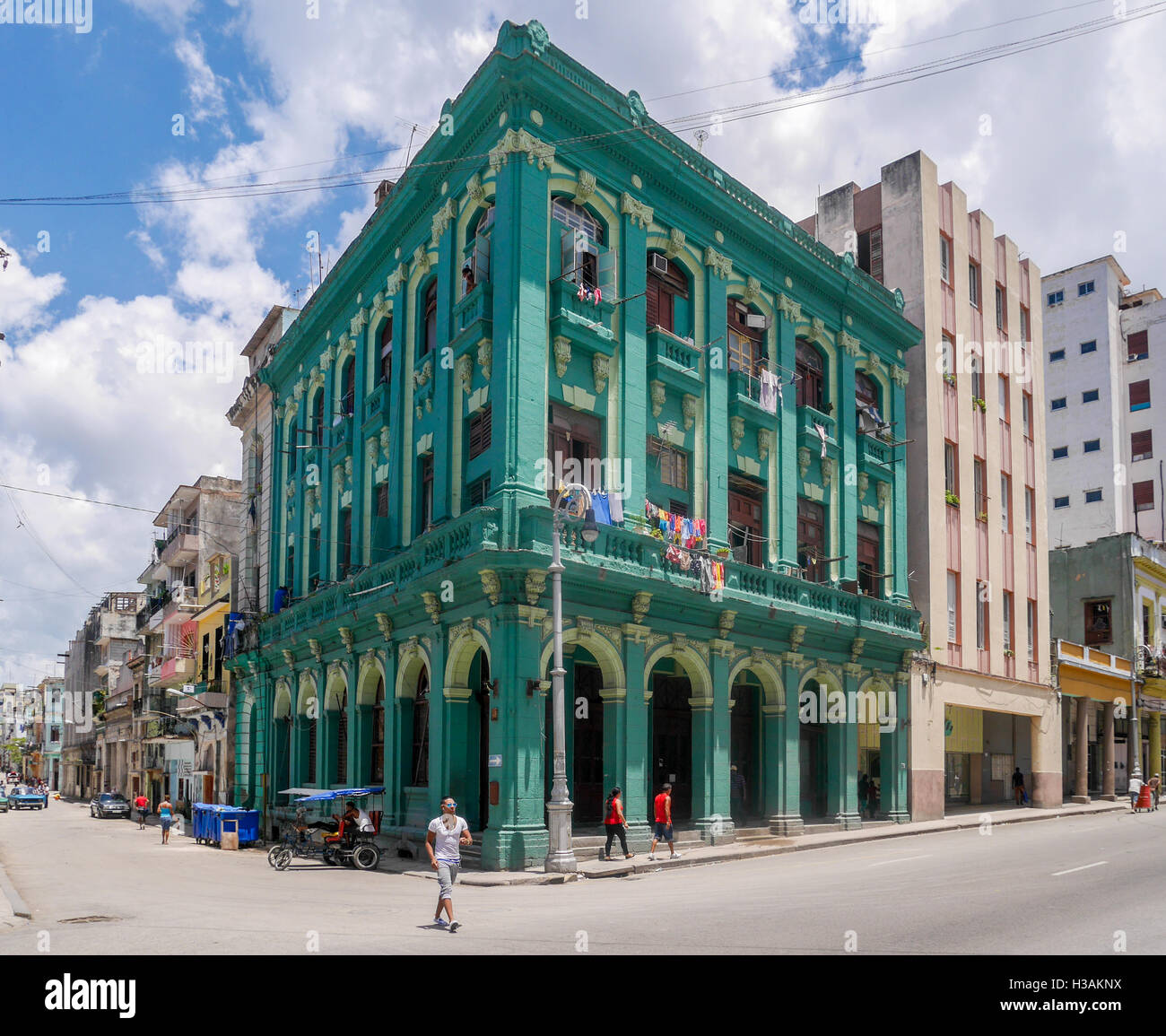 Old historic antique buildings build in Fidel Castro ruling period ...