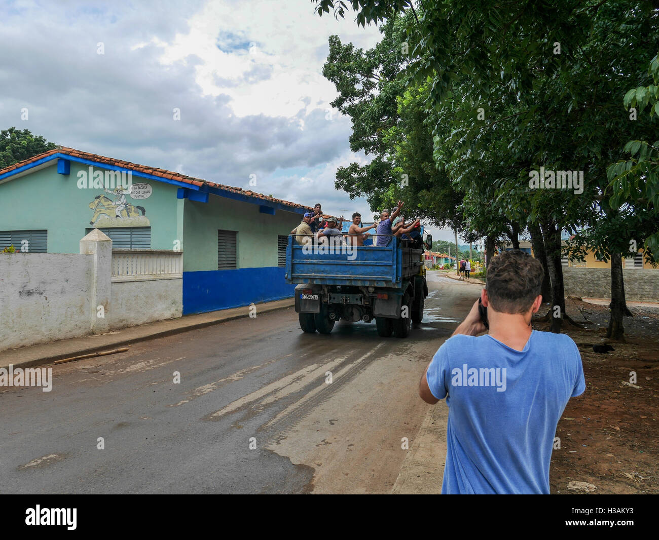Roads and streets in cuba in small beautiful town vinjales Stock Photo ...