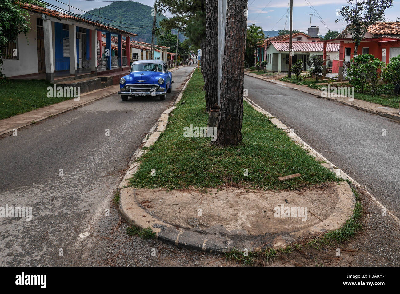 Roads and streets in cuba in small beautiful town vinjales Stock Photo ...