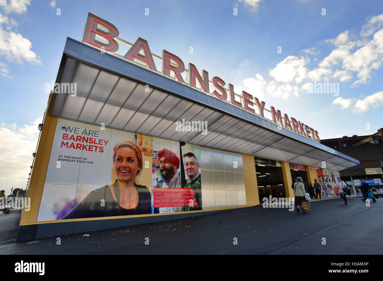 The new Barnsley Market building in Barnsley Town Centre, South ...
