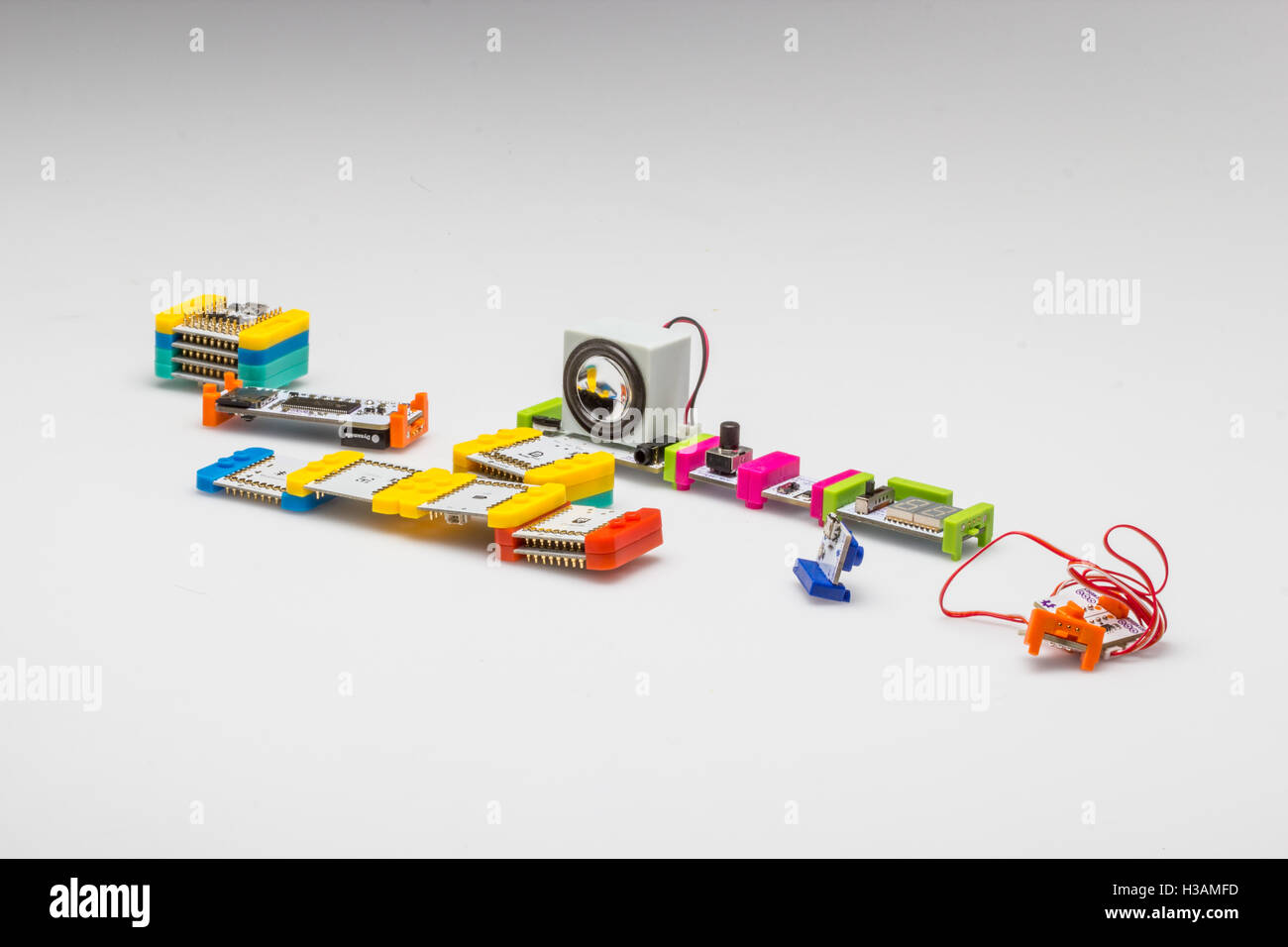 Colorful electronic devices Stock Photo - Alamy