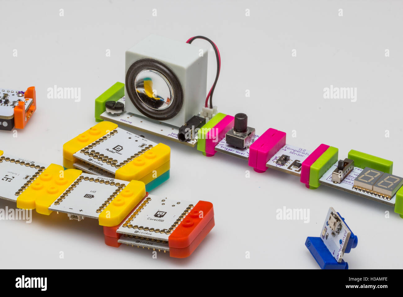 Colorful electric devices and cookie palettes Stock Photo - Alamy