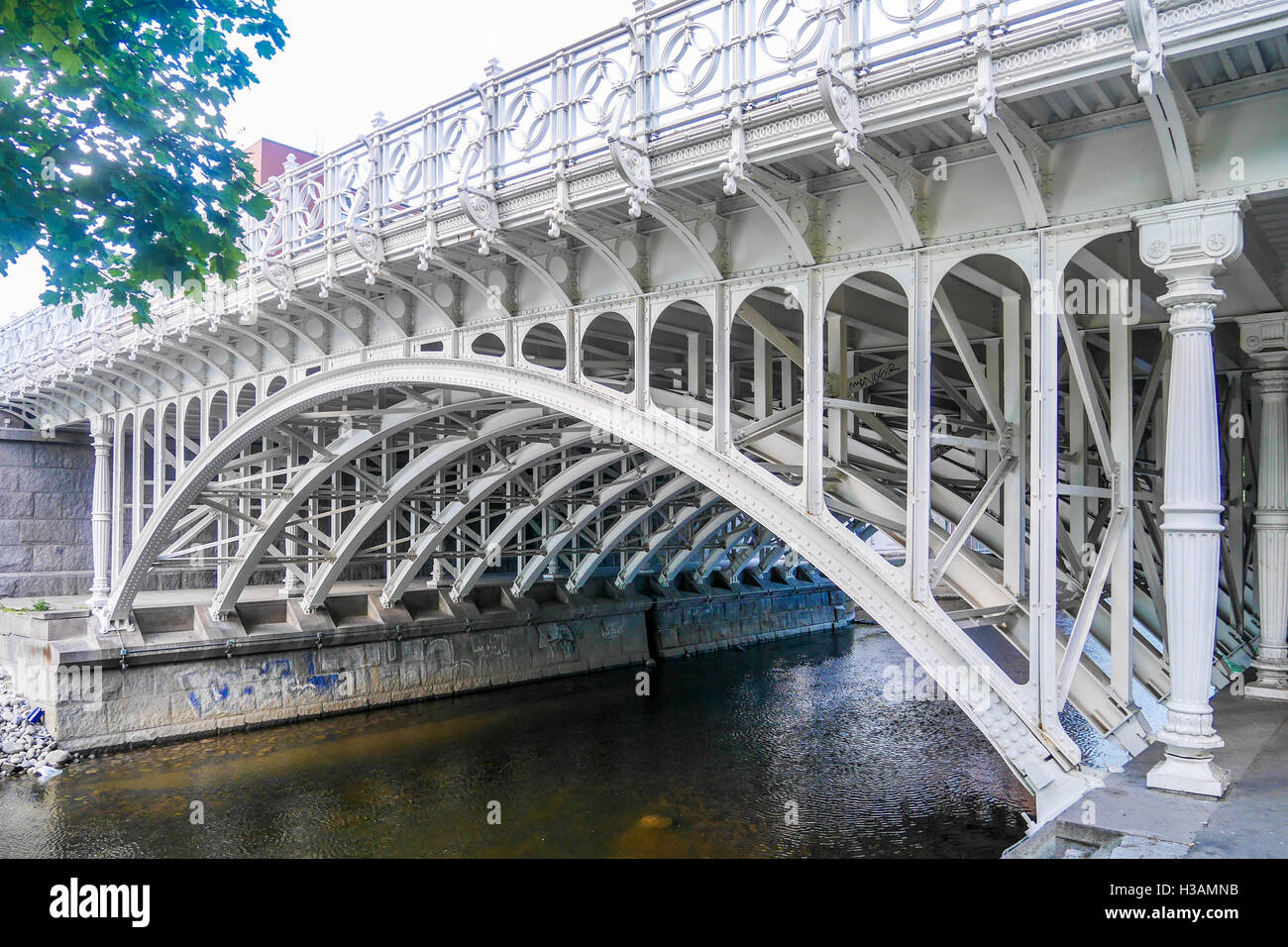 Old and very complex bridge construction in Oslo Stock Photo - Alamy