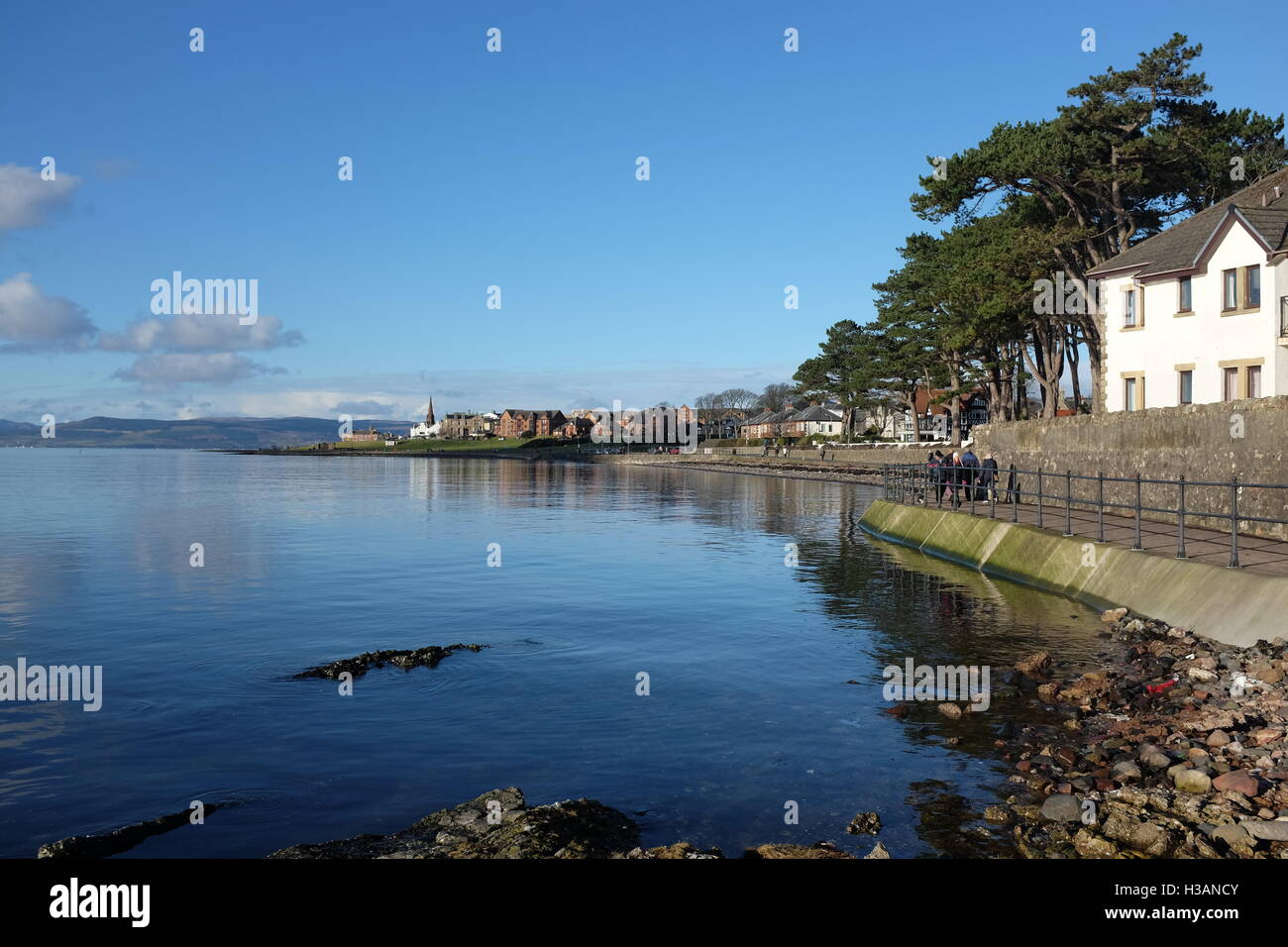Largs sea front, Ayrshire Stock Photo - Alamy
