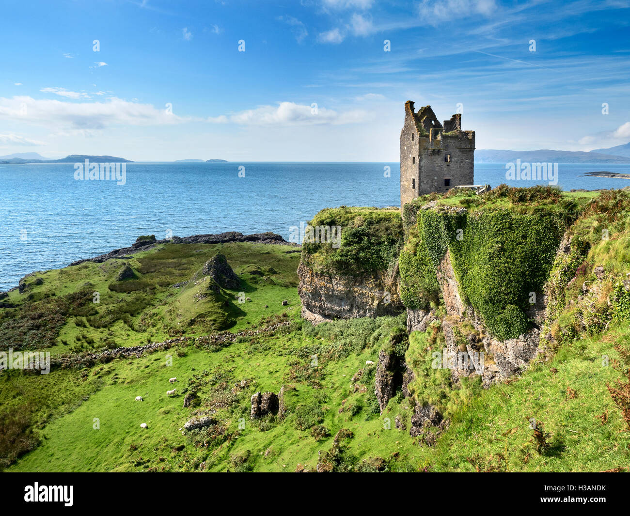 Gylen Castle on the Isle of Kerrera Argyll and Bute Scotland Stock ...