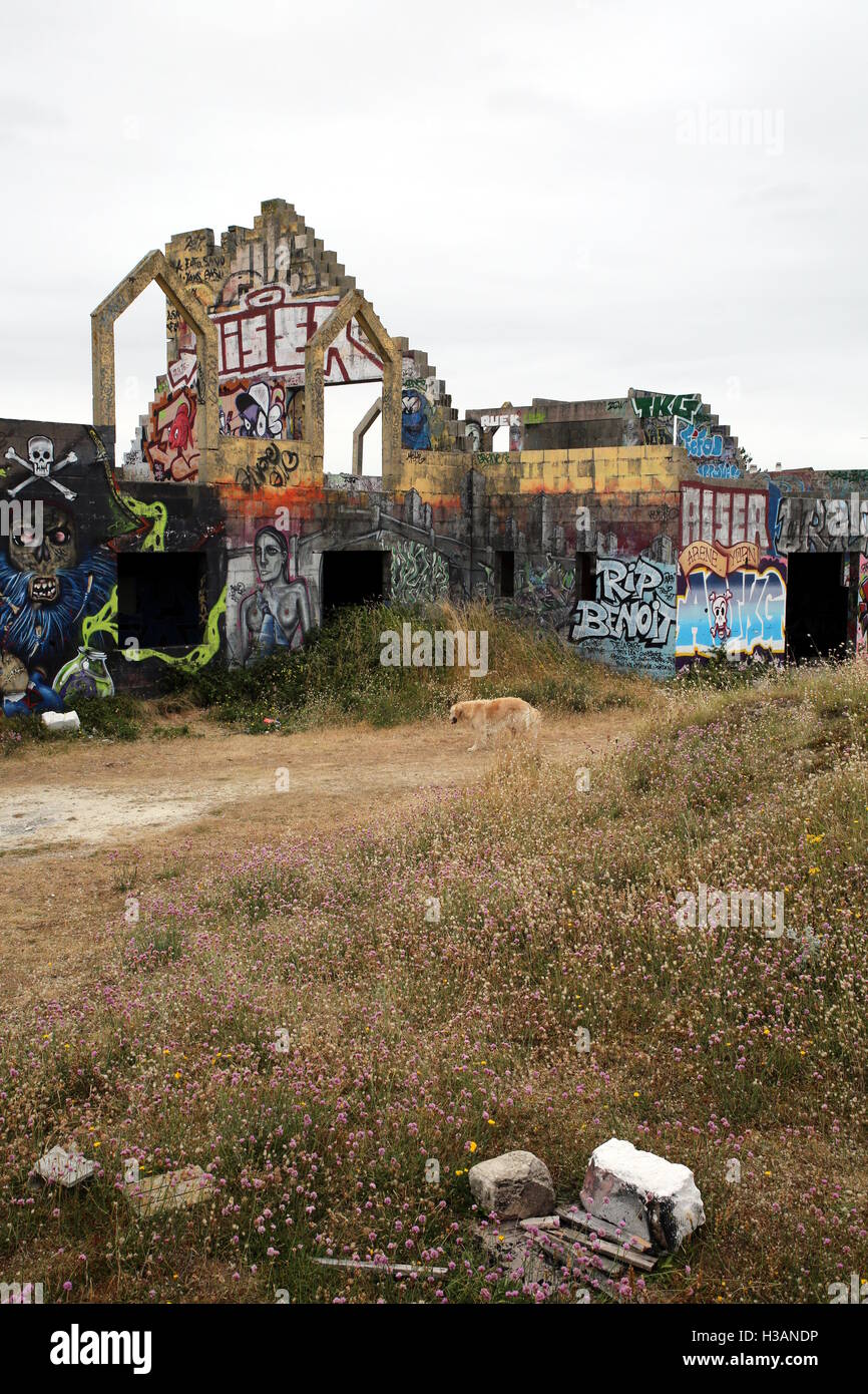 The ghost Normandy seaside town of Pirou-Plage, built in the 90s and ...