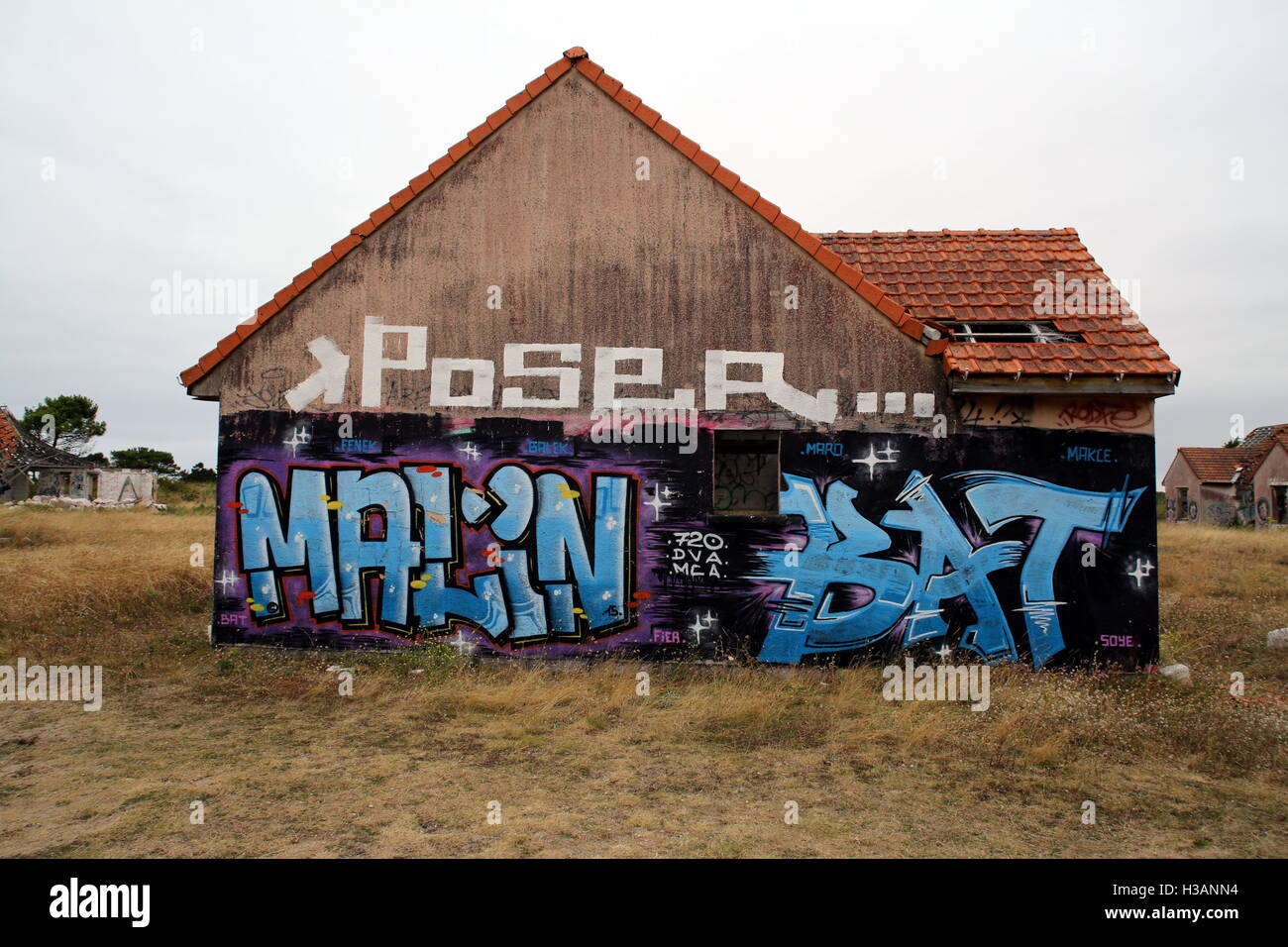 The ghost Normandy seaside town of Pirou-Plage, built in the 90s and ...