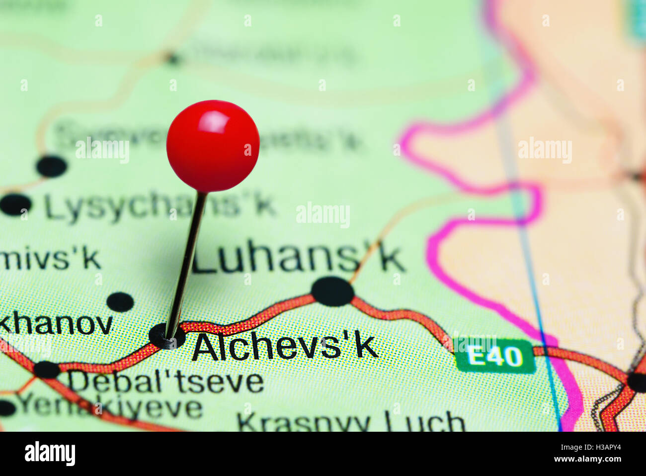 Alchevsk Ukraine Map