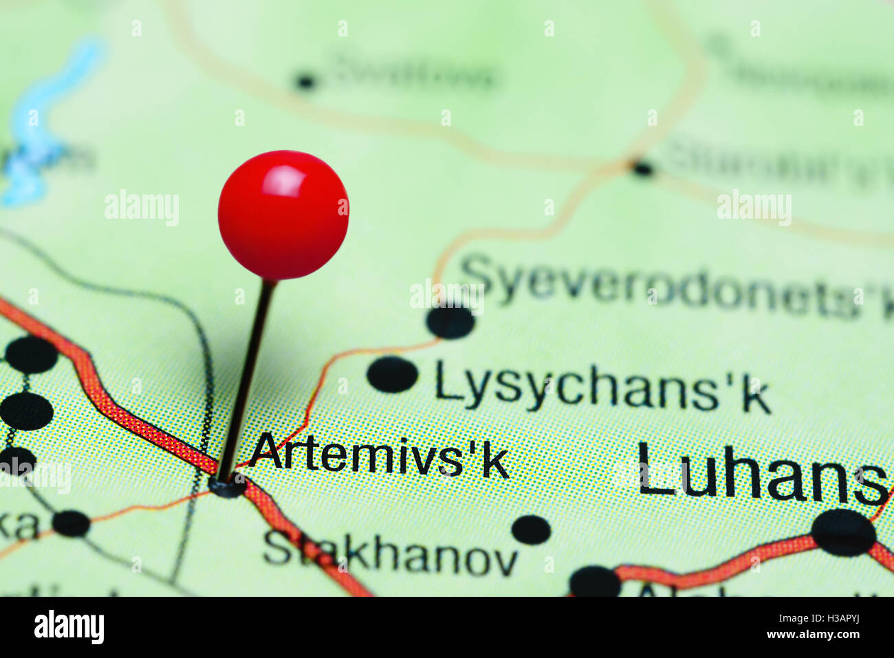 Bakhmut map hi-res stock photography and images - Alamy