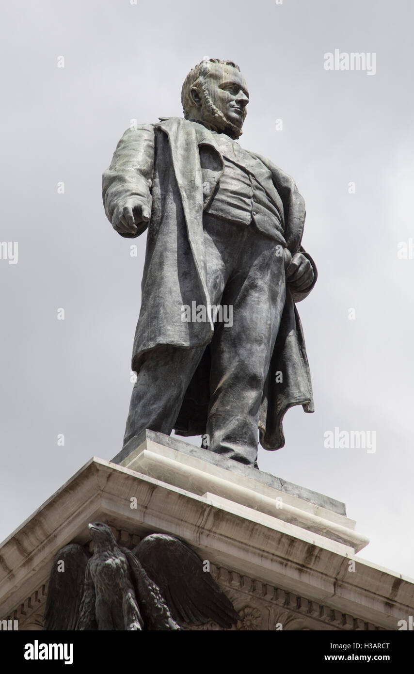 Statue of Camillo Cavour in the Piazza Cavour Rome Stock Photo - Alamy