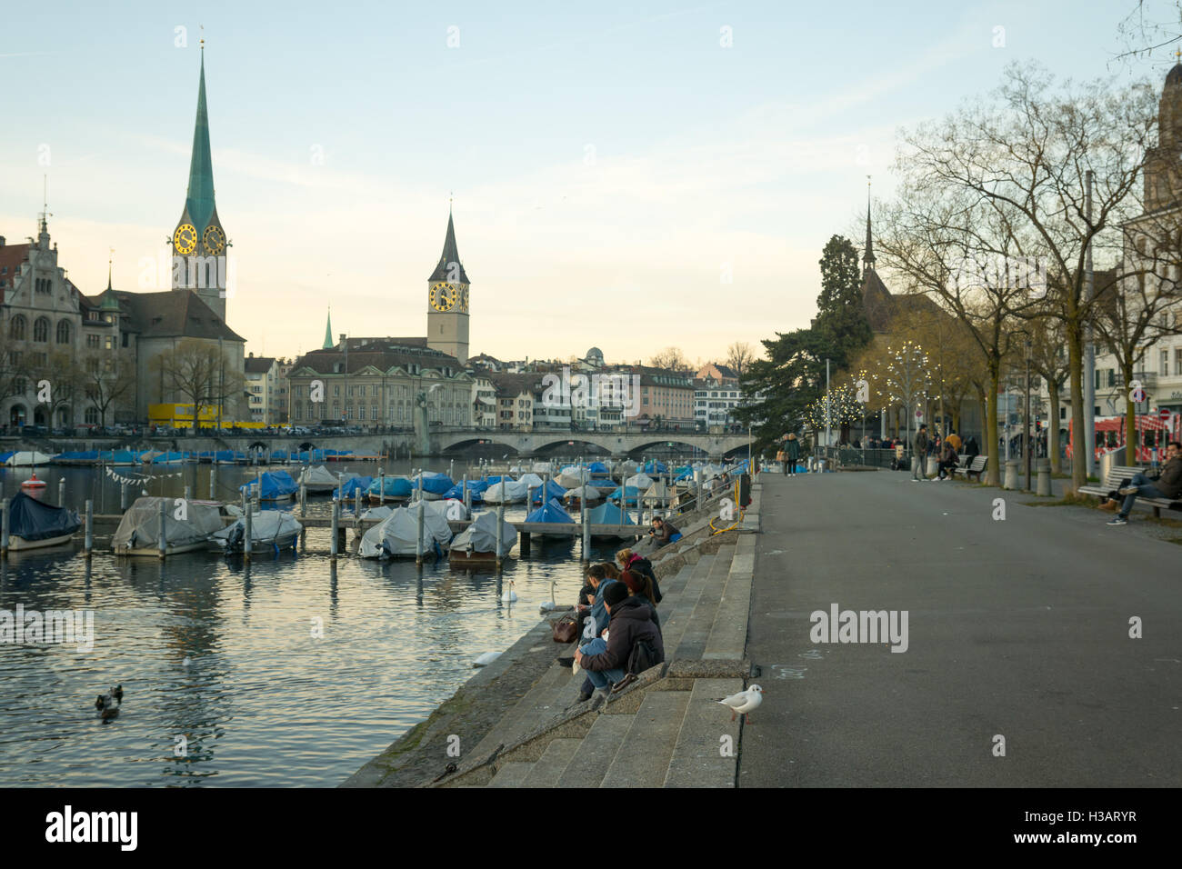 Switzerland zurich sunset hi-res stock photography and images - Alamy