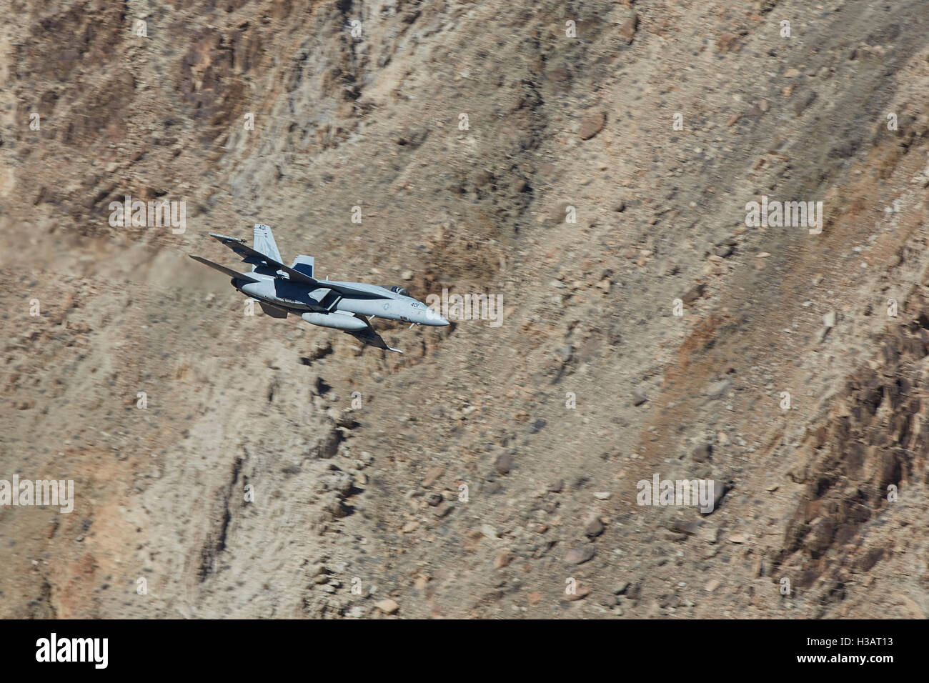 United States Navy F/A-18E Super Hornet Jet Fighter, Flying At Low ...