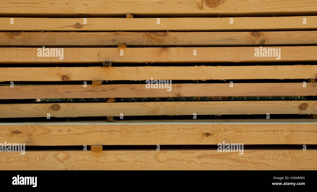 some planks using for construction of a new building Stock Photo - Alamy